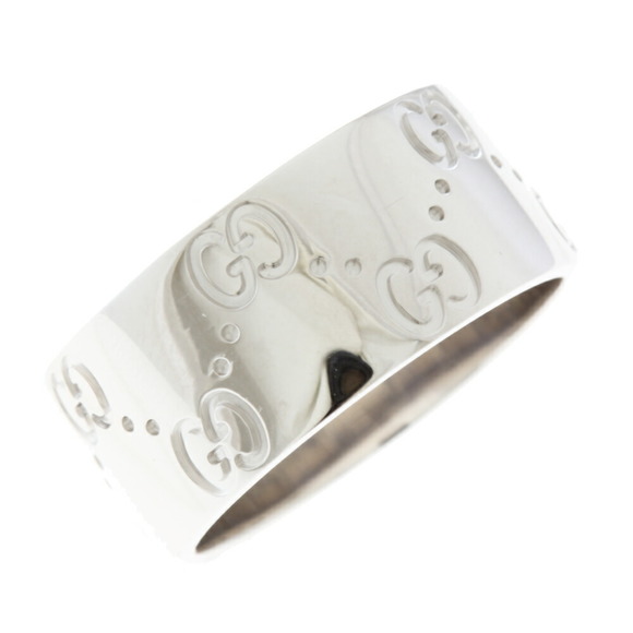 Gucci | Jewelry | Gucci Icon Wide Ring No 5 K18 White Gold Womens Gucci ...